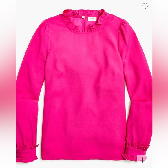 J. Crew Factory | Tops | Nwt J Crew Factory Ruffleneck Top | Poshmark